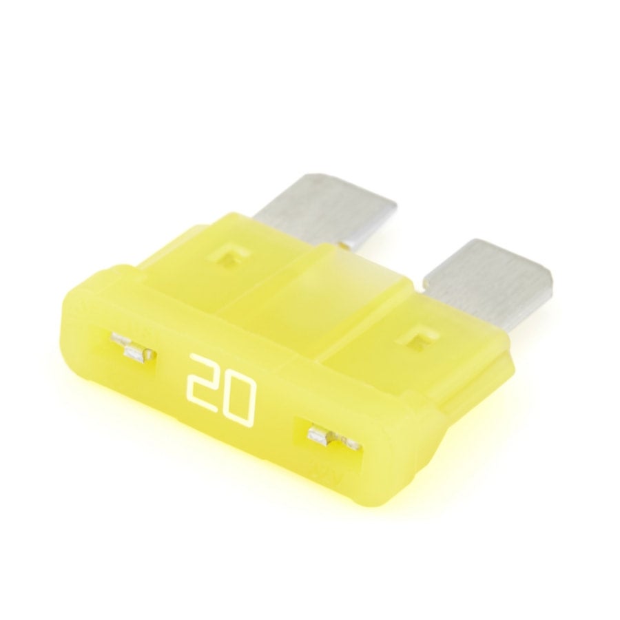 Littelfuse ATOF® Blade Fuse Yellow, 20A, 32VDC, Low-Current, Nylon ...