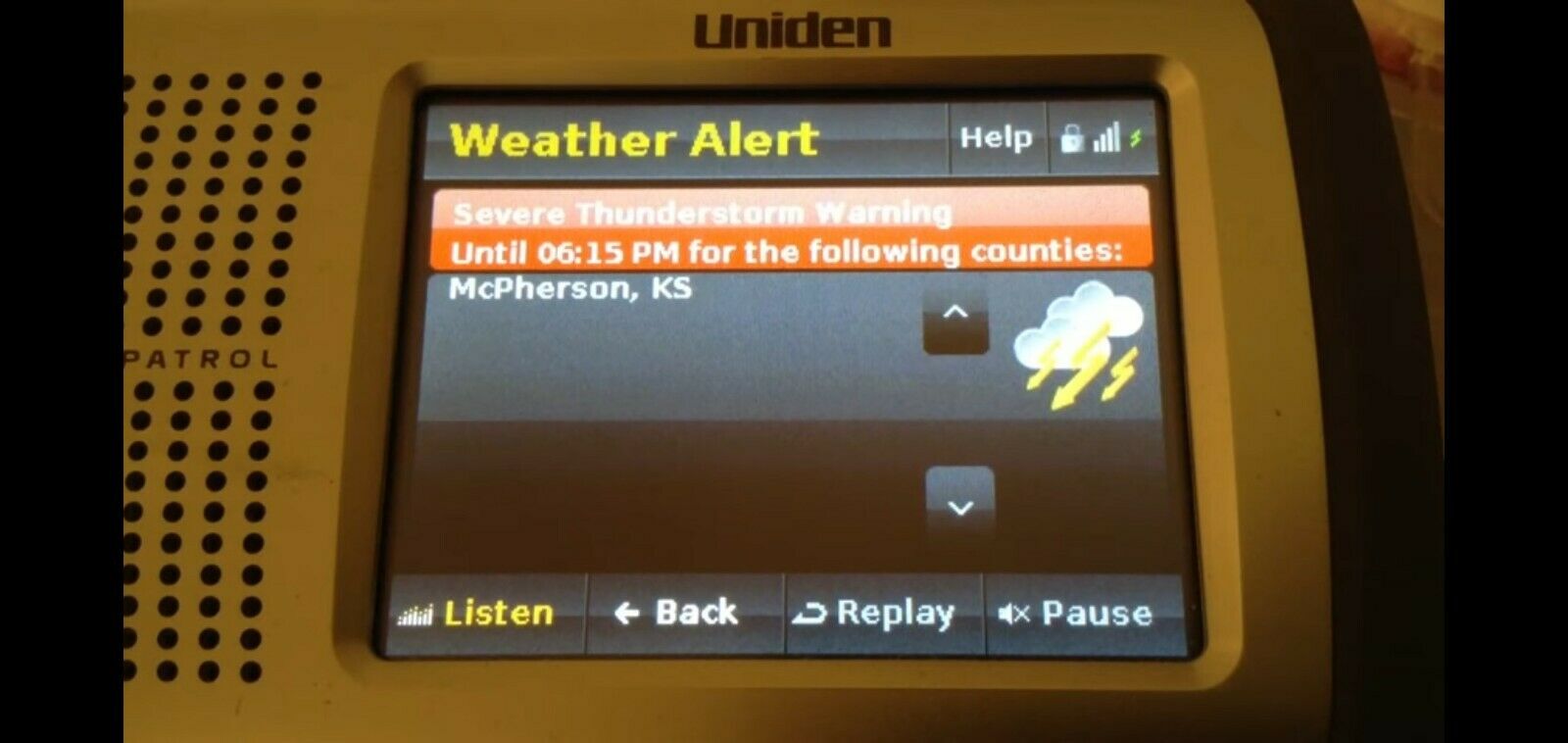 Uniden Home Patrol 2 Touchscreen Scanner and NOAA Weather Radio ...