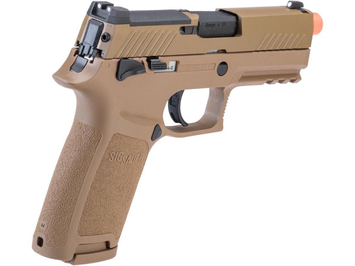 SIG Sauer ProForce P320 M18 MHS Airsoft GBB Pistol (Model: Tan / Green ...